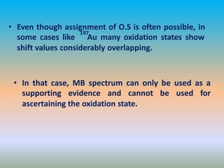Mossbauer Spectroscopy Applications - detection of oxidation state by ...