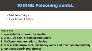 Inorganic (non metallic) irritant Poisons by Sunil Kumar Daha | PPTX