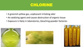 Inorganic (non metallic) irritant Poisons by Sunil Kumar Daha | PPTX