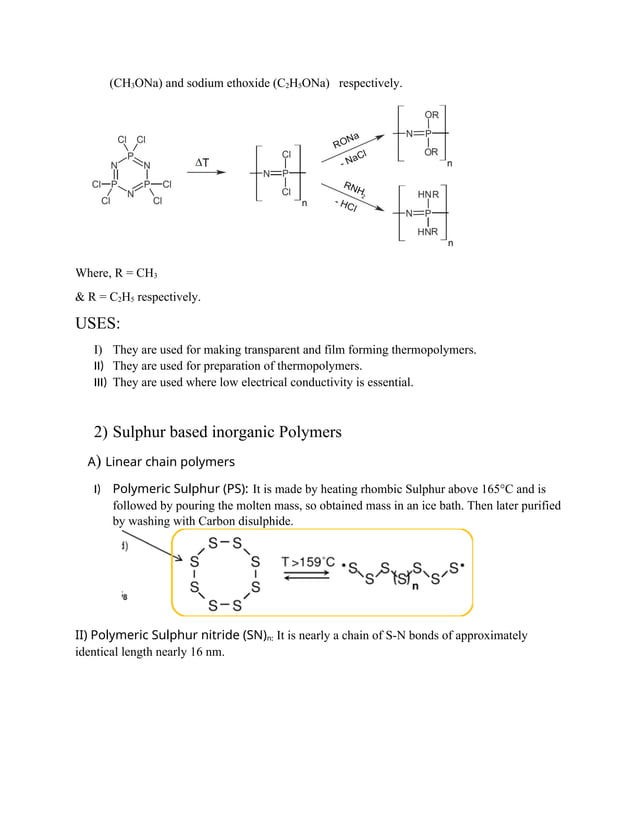 Inorganic Polymers Of Inorganic Chemistry | PDF