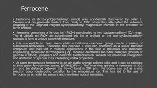 Inorganic ppt (ferrocene) (1).pptx