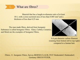 INORGANIC FIBERS AND MATERIALS OF CARBON | PPTX