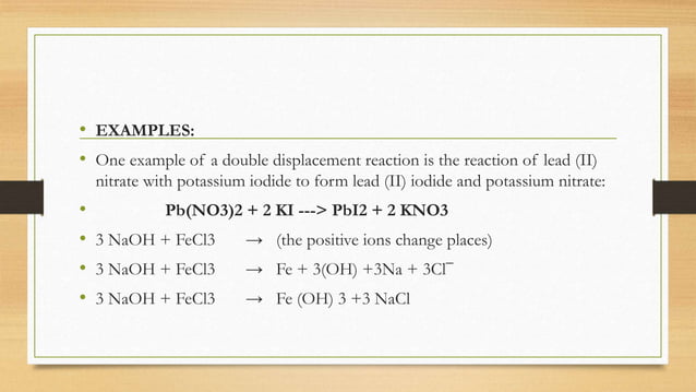 Types of inorganic reactions.ppt | PPTX | Chemistry | Science