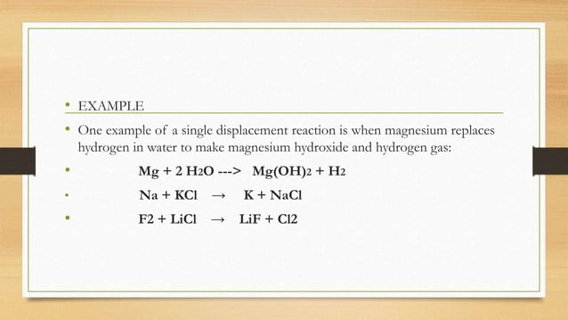 Types of inorganic reactions.ppt | PPTX | Chemistry | Science