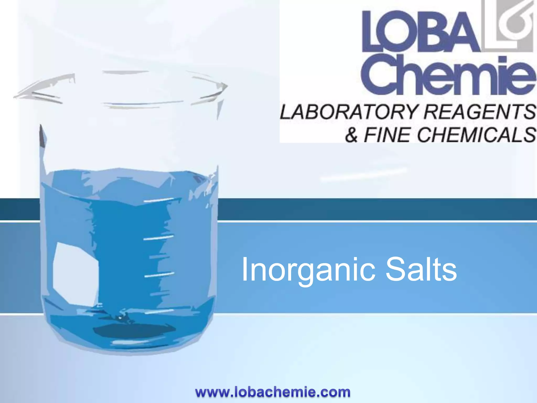 Inorganic salts By lobachemie | PPTX | Chemistry | Science