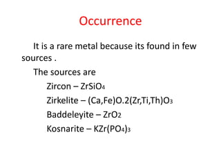 mettalugy Zirconium | PPT | Free Download