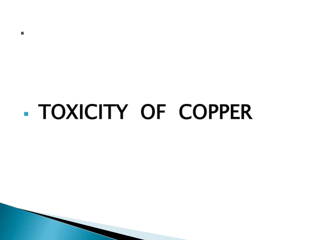 TOXICITY OF METALLIC SPECIES | PPT