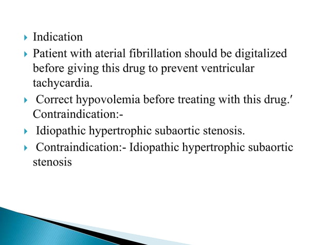 Inotropes | PPTX | Heart and Cardiovascular Diseases | Diseases and Conditions