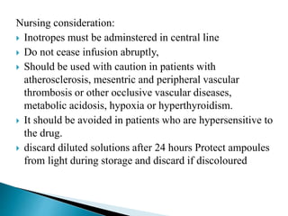 Inotropes | PPTX