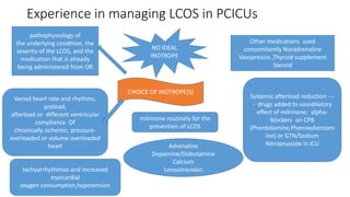 Inotropes in PCICU | PPT