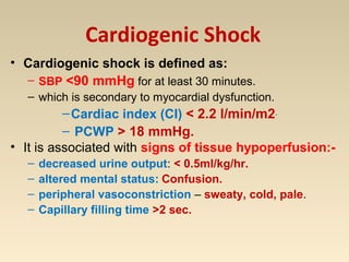 Inotropes and vasopressors in cardiogenic shock | PPT