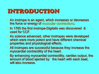 Inotropesfs | PPT | Free Download