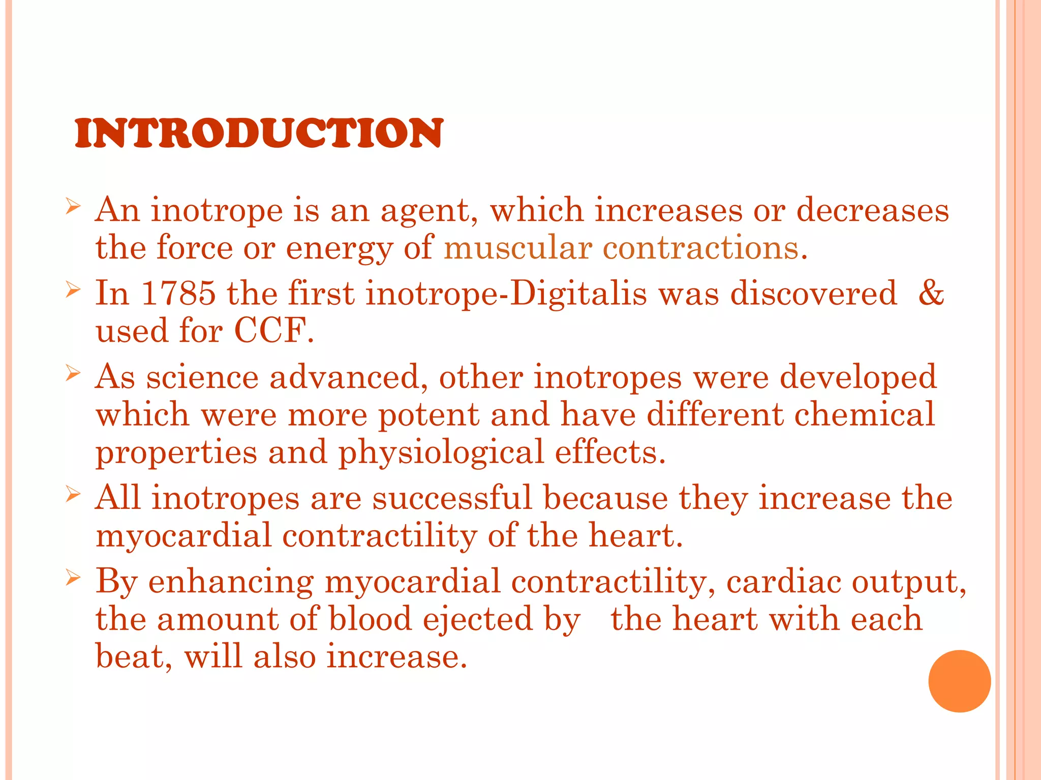 Inotropes | PPT