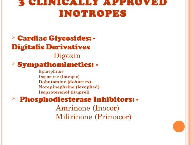 Inotropes