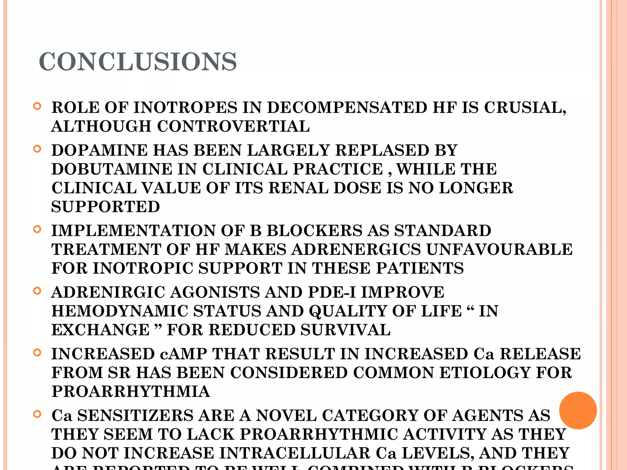 Inotropes in heart failure | PPT