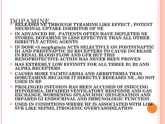 Inotropes in heart failure | PPT