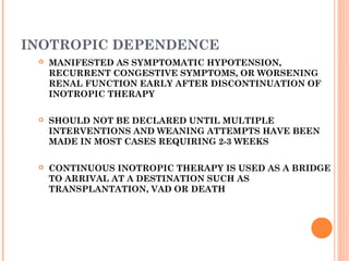 Inotropes in heart failure | PPT