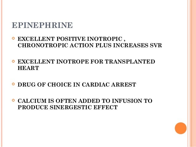 Inotropes in heart failure