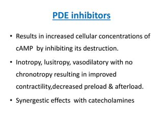 Inotropes & vasoactive agents | PPTX