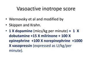 Inotropes & vasoactive agents | PPTX