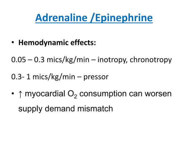 Inotropes & vasoactive agents | PPTX | Heart and Cardiovascular ...