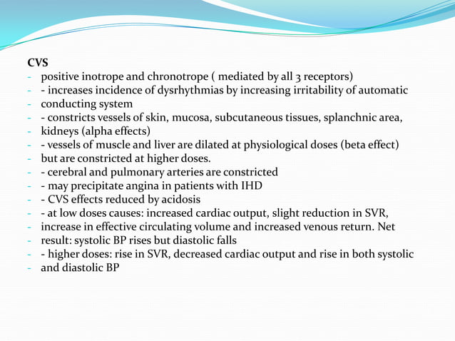 Inotropes & vasopressors | PPT