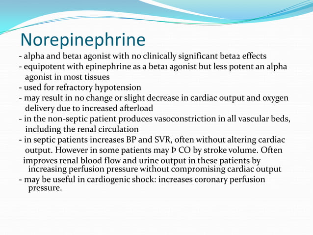 Inotropes & vasopressors | PPT