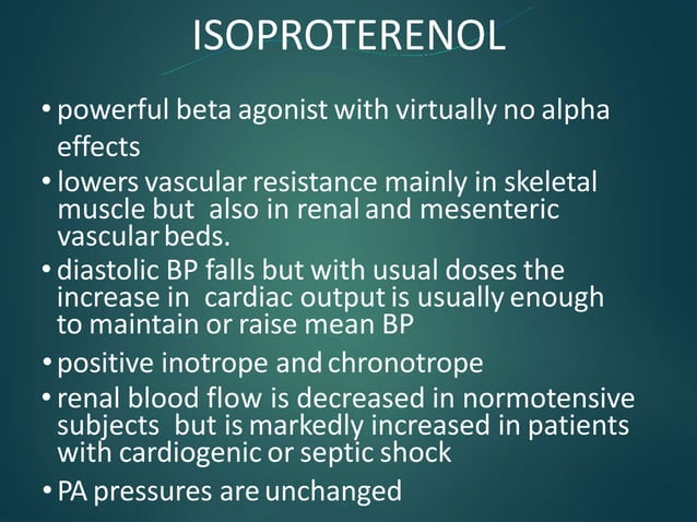 Inotropes and vasopressors | PPTX | First Aid | Injuries
