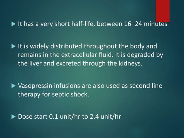 Inotropes and vasopressors | PPTX | First Aid | Injuries