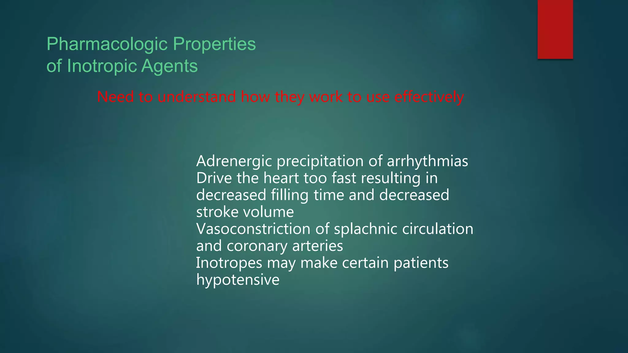 Inotrope use in icu patient fink | PPTX