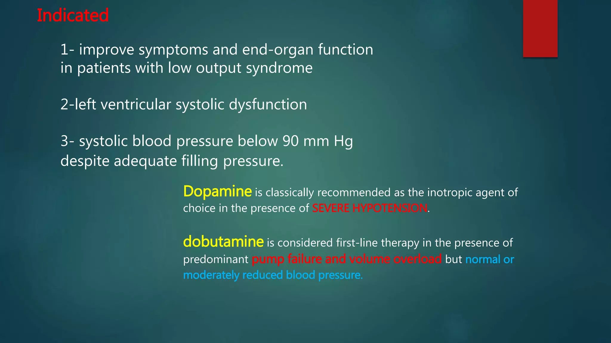 Inotrope use in icu patient fink | PPTX