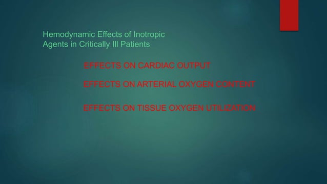 Inotrope use in icu patient fink | PPT