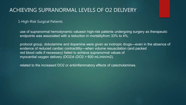 Inotrope use in icu patient fink | PPT