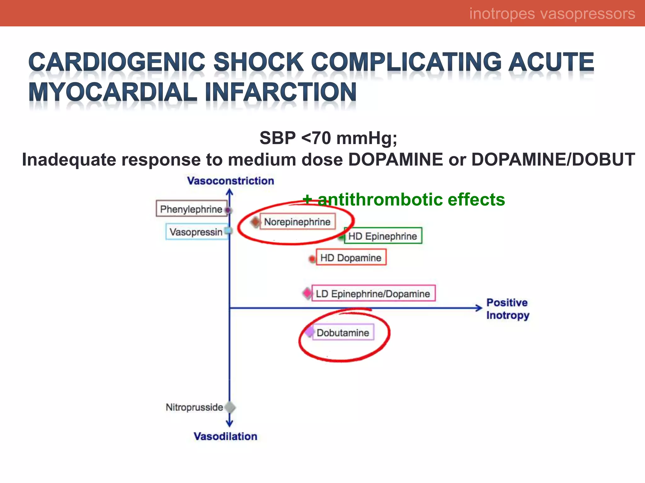 Rational choice of inotropes and vasopressors in intensive care unit | PPSX