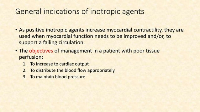Inotropic agents | PPTX