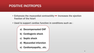 Inotropic agents and Diuretics | PPTX