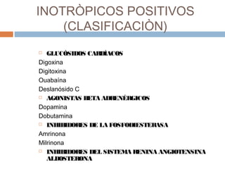 Inotropico positivos | PPT