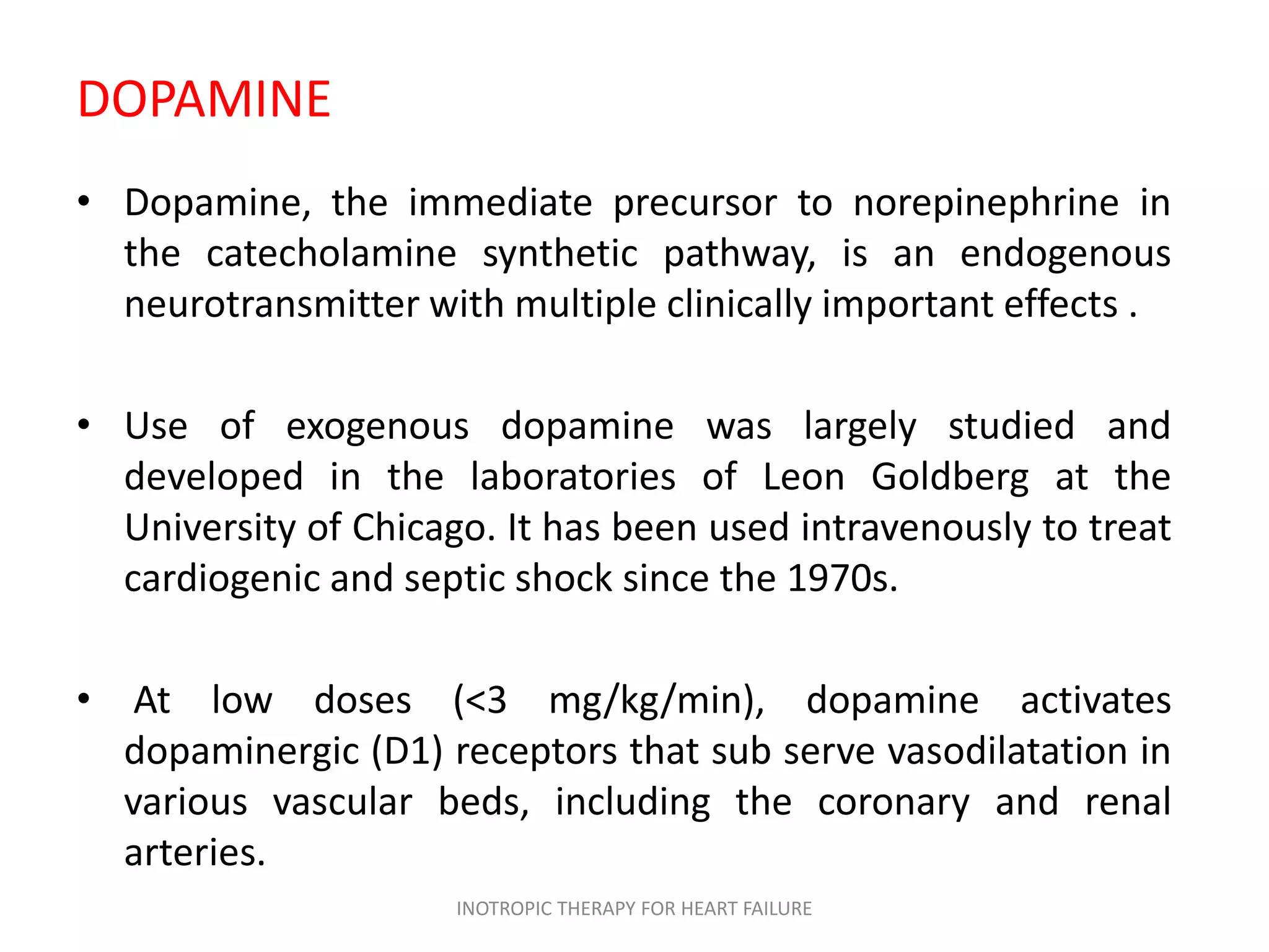 Inotropic therapy for heart failure | PPTX