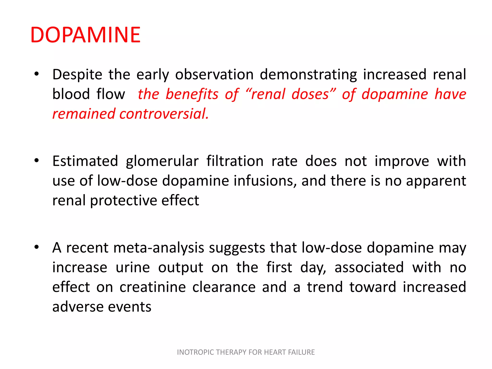 Inotropic therapy for heart failure | PPTX