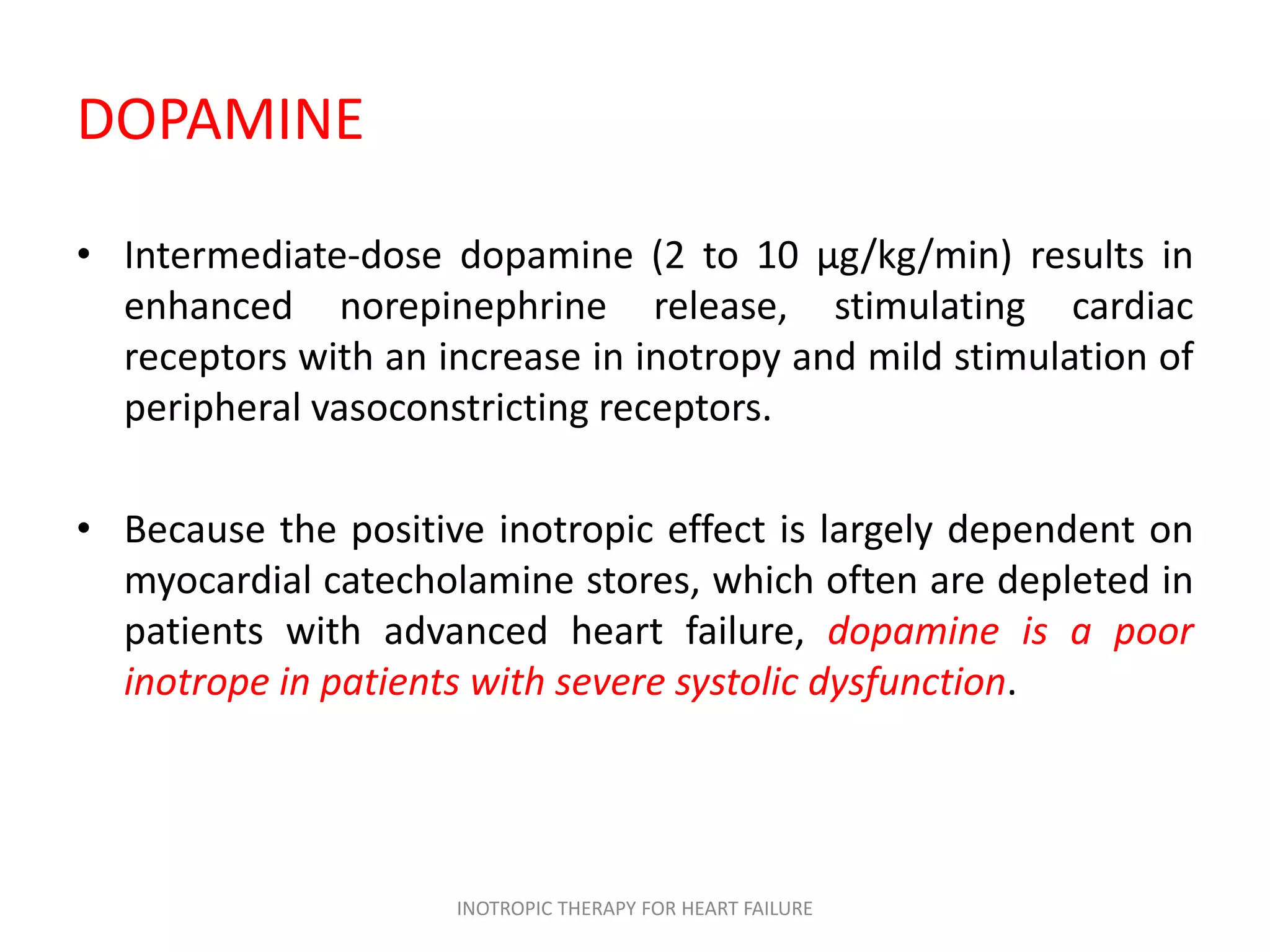 Inotropic therapy for heart failure | PPTX