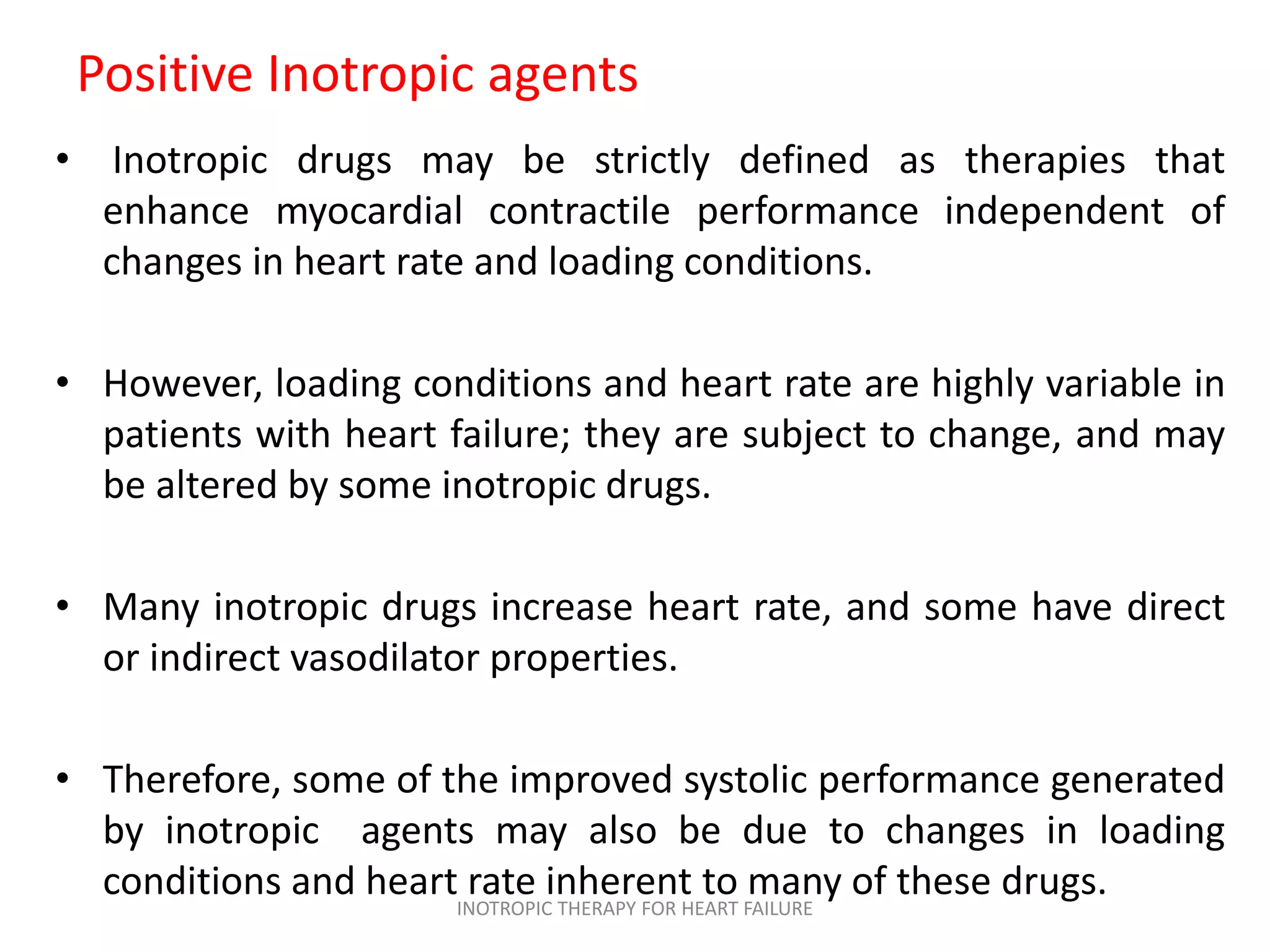 Inotropic therapy for heart failure | PPTX