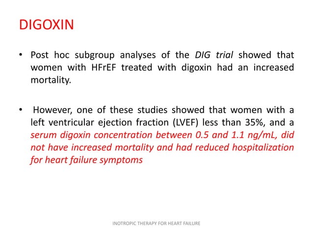 Inotropic therapy for heart failure | PPTX