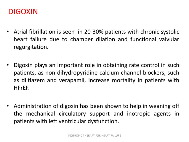 Inotropic therapy for heart failure | PPTX