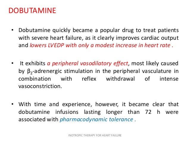Inotropic therapy for heart failure