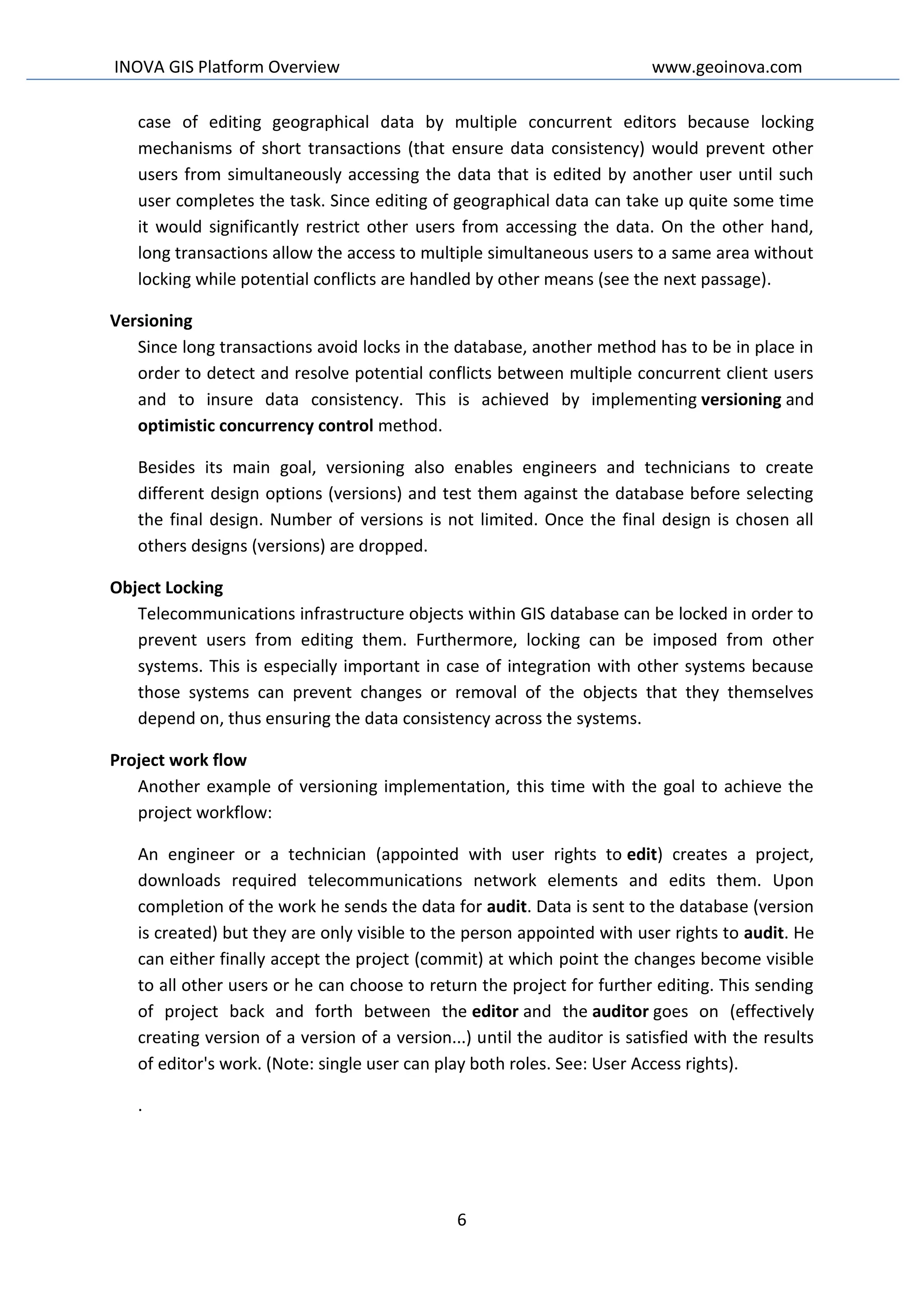 INOVA GIS Platform | PDF