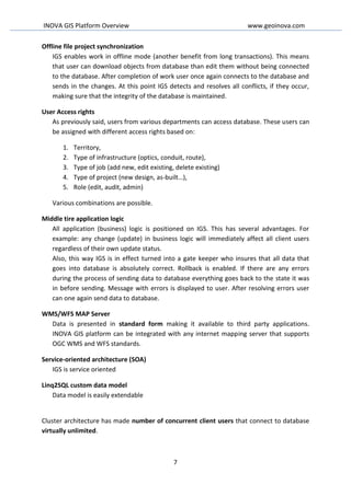 INOVA GIS Platform | PDF