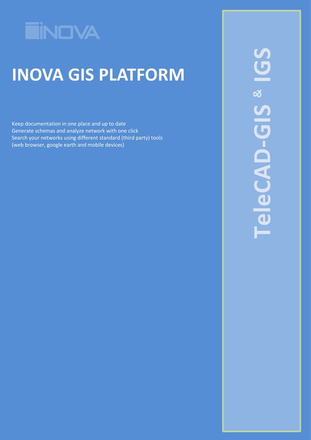 INOVA GIS Platform - TeleCAD-GIS & IGS (2018) | PDF | Databases ...