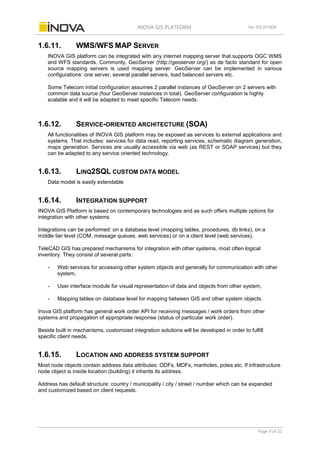 INOVA GIS Platform - TeleCAD-GIS & IGS (2018) | PDF | Databases ...