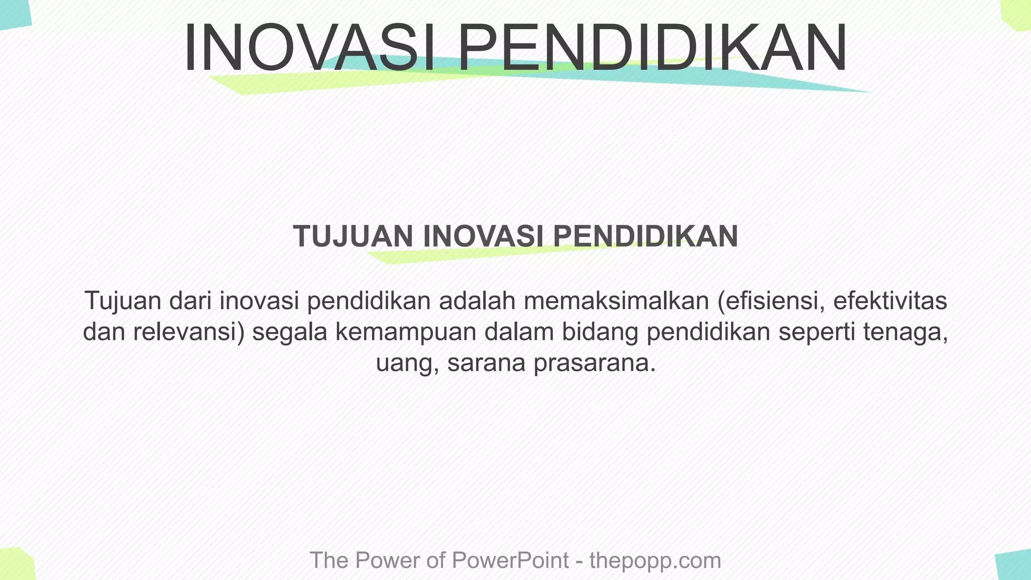 PPT INOVASI DAN REFORMASI PENDIDIKAN | PPTX
