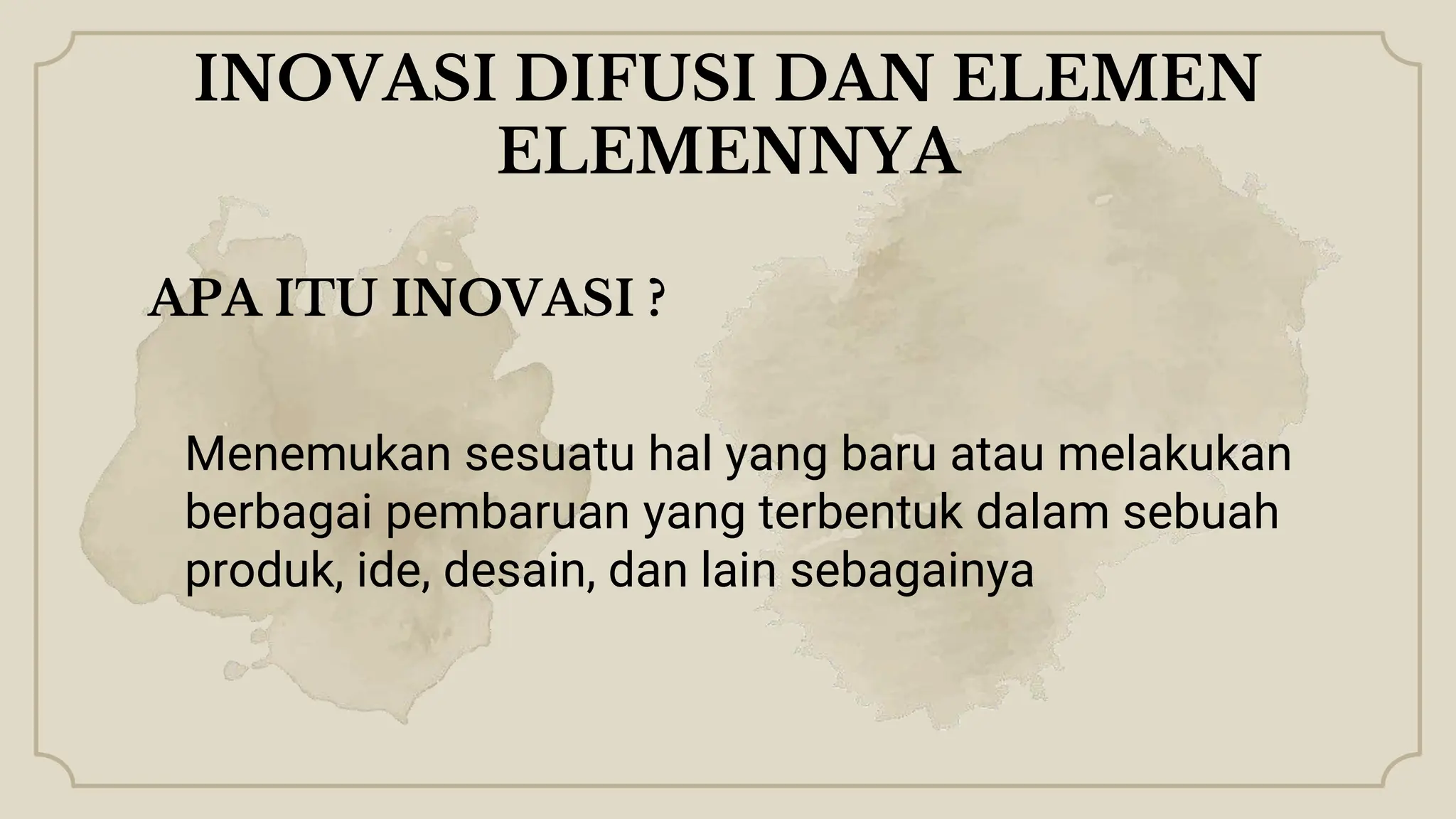 INOVASI DIFUSI dan ELEMEN ELEMENYA power point, ptt | PPTX